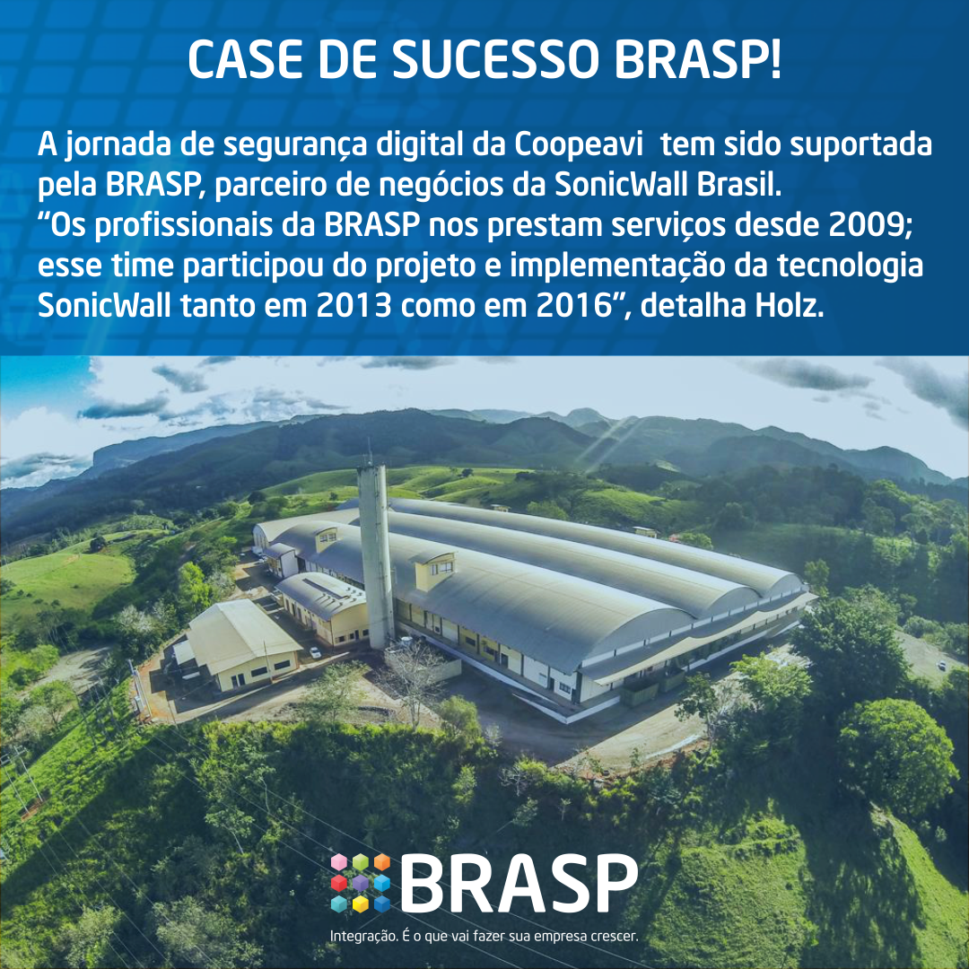 Case de projeto em tecnologia na empresa Coopeavi pela Brasp